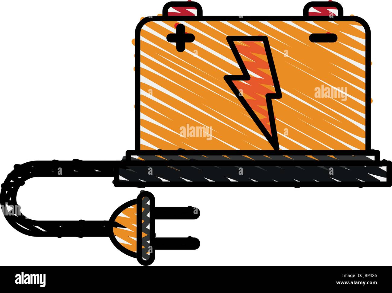 battery illustration cartoon doodle Stock Vector Image & Art - Alamy