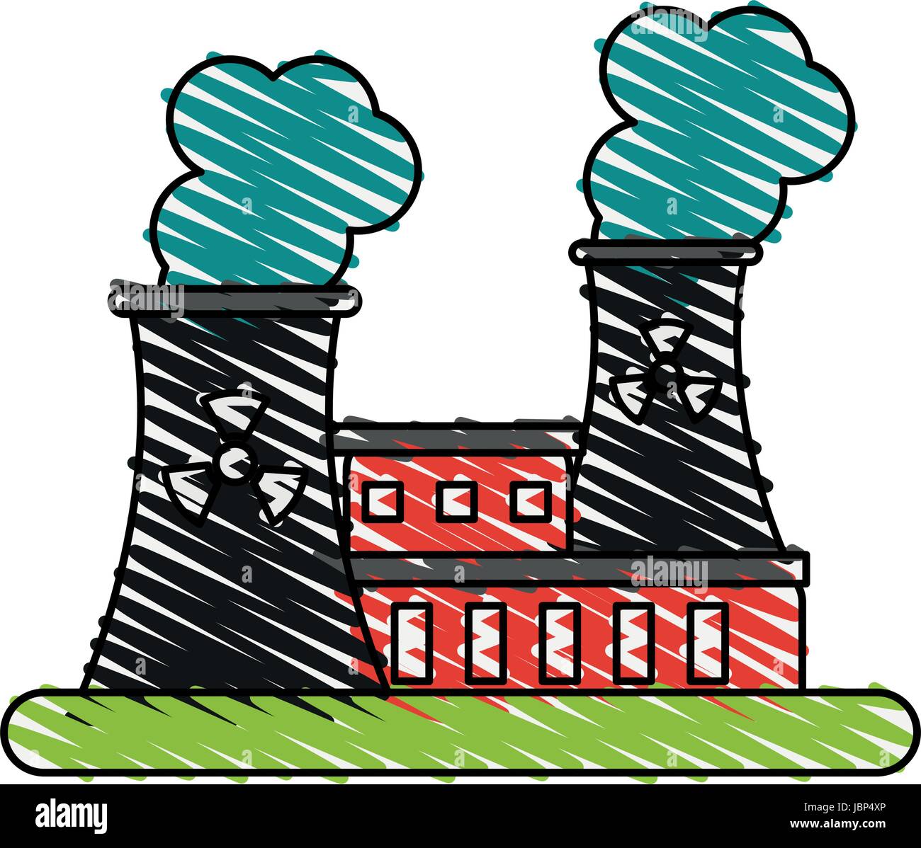 factory illustration cartoon doodle Stock Vector Image & Art - Alamy