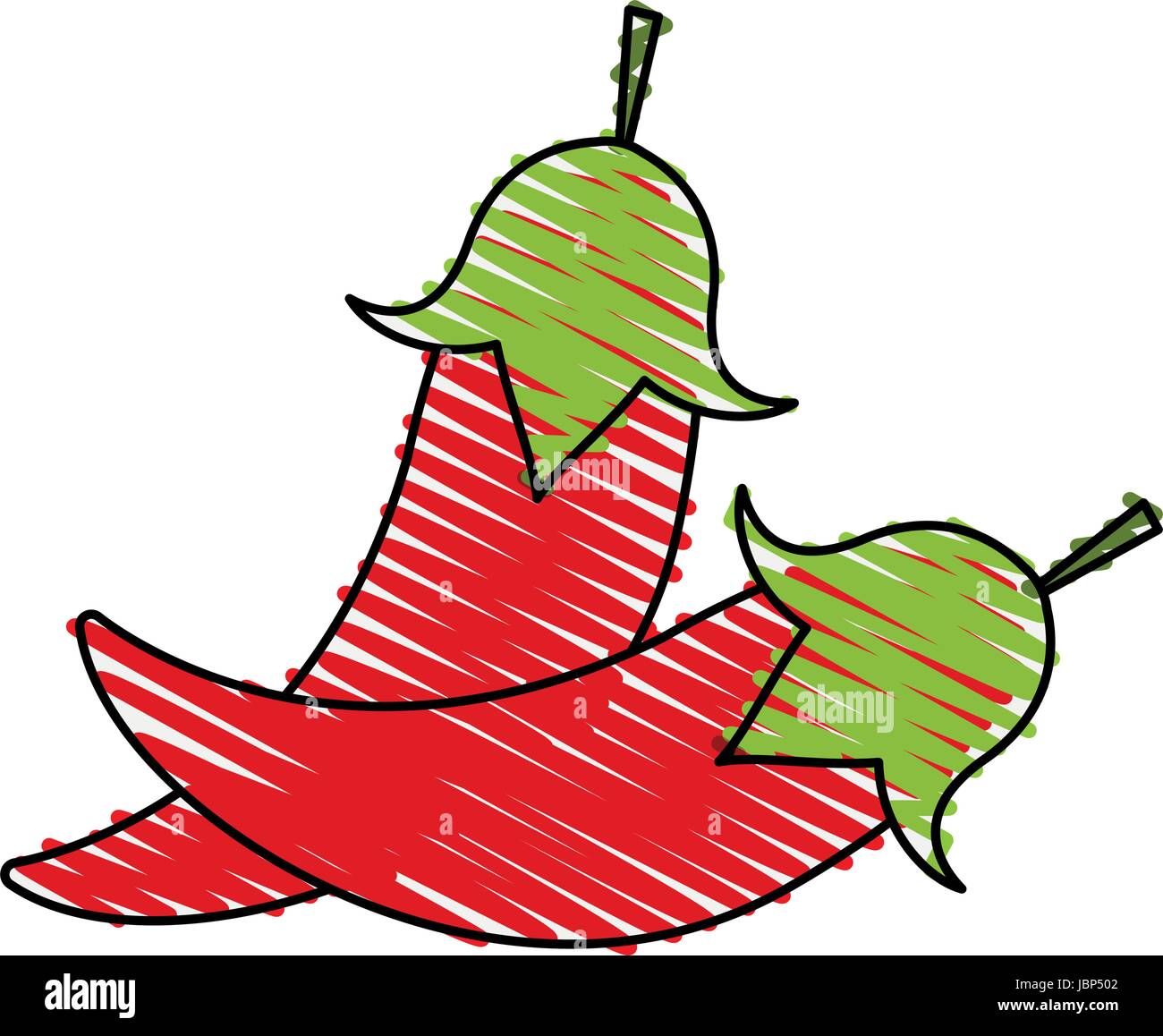chili food doodle illustration Stock Vector Image & Art - Alamy