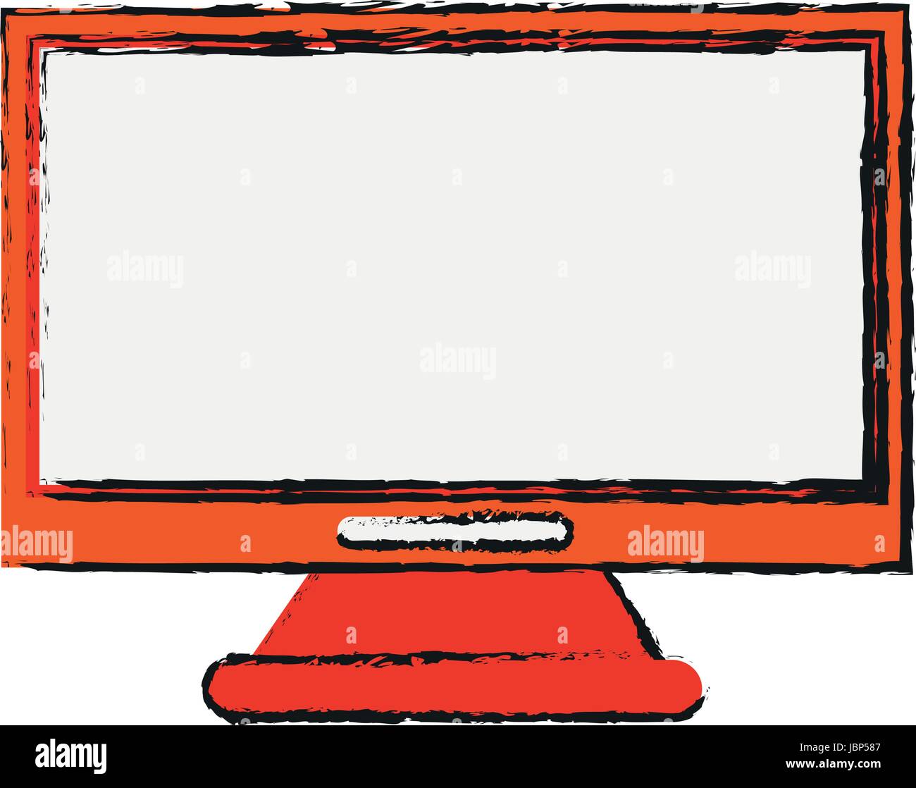 monitor draw illustration Stock Vector Image & Art - Alamy
