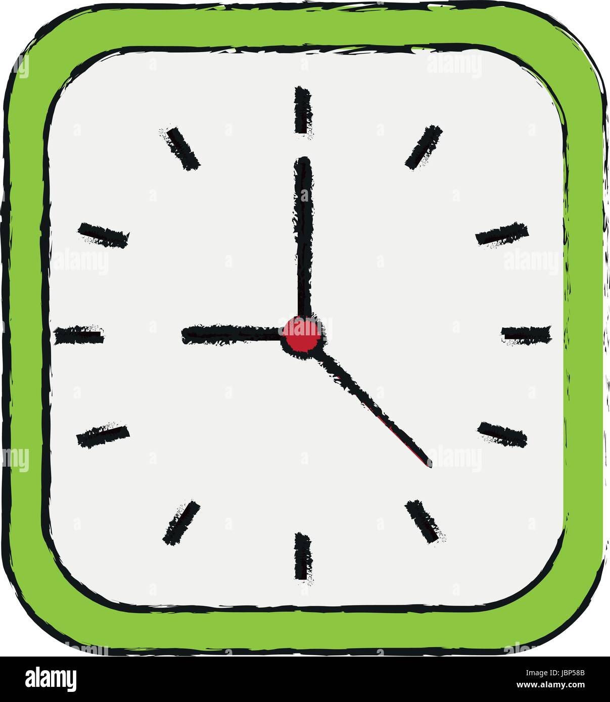 clock draw illustration Stock Vector Image & Art - Alamy