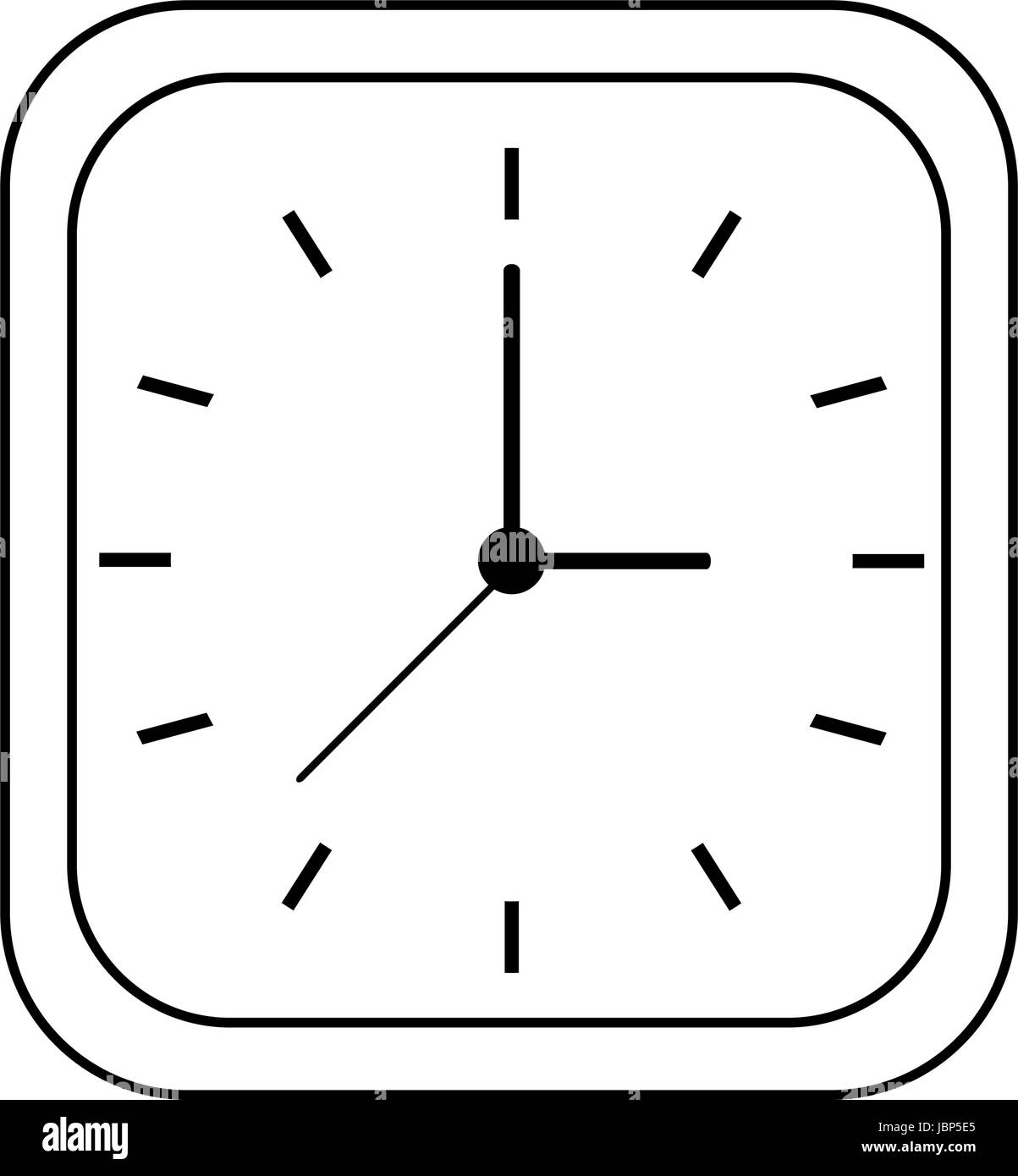 Clock Silhouette High Resolution Stock Photography and Images - Alamy