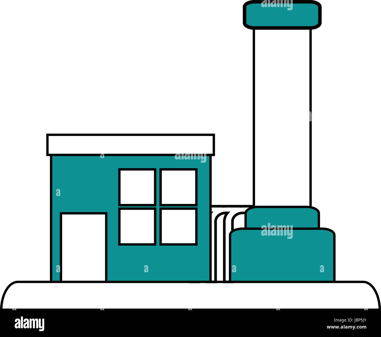factory illustration cartoon flat Stock Vector Image & Art - Alamy