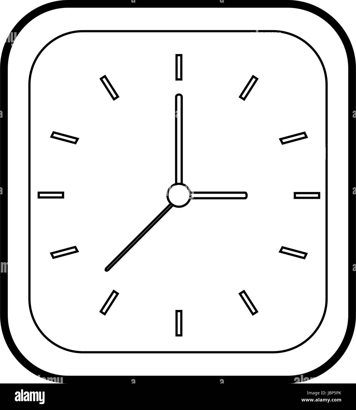 Clock Silhouette High Resolution Stock Photography and Images - Alamy