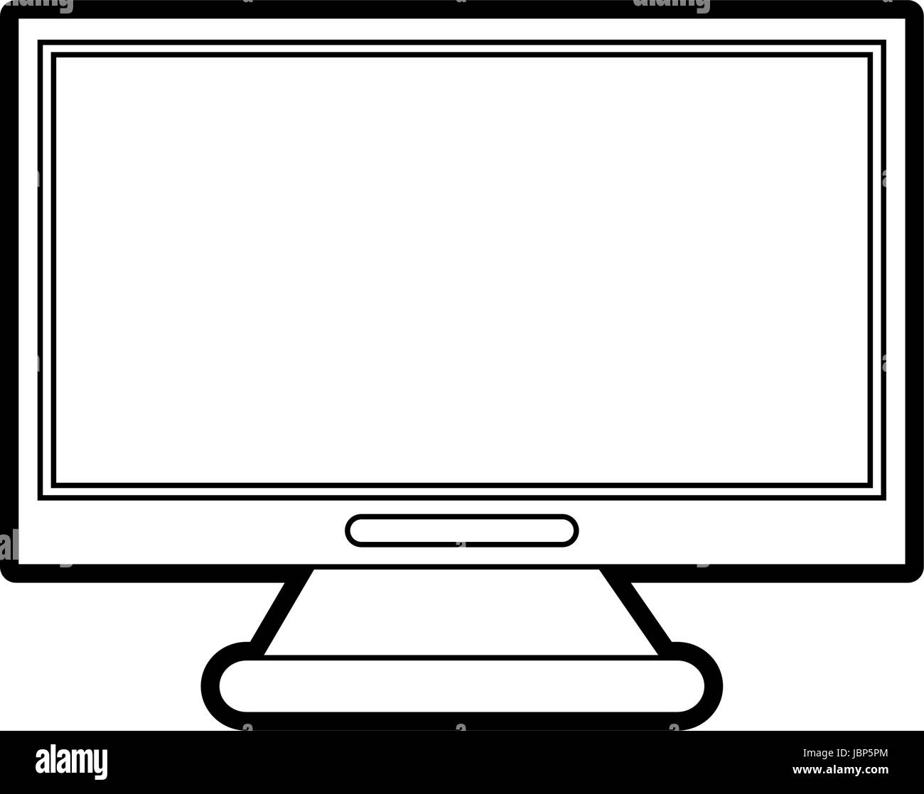 monitor silhouette illustration Stock Vector Image & Art - Alamy