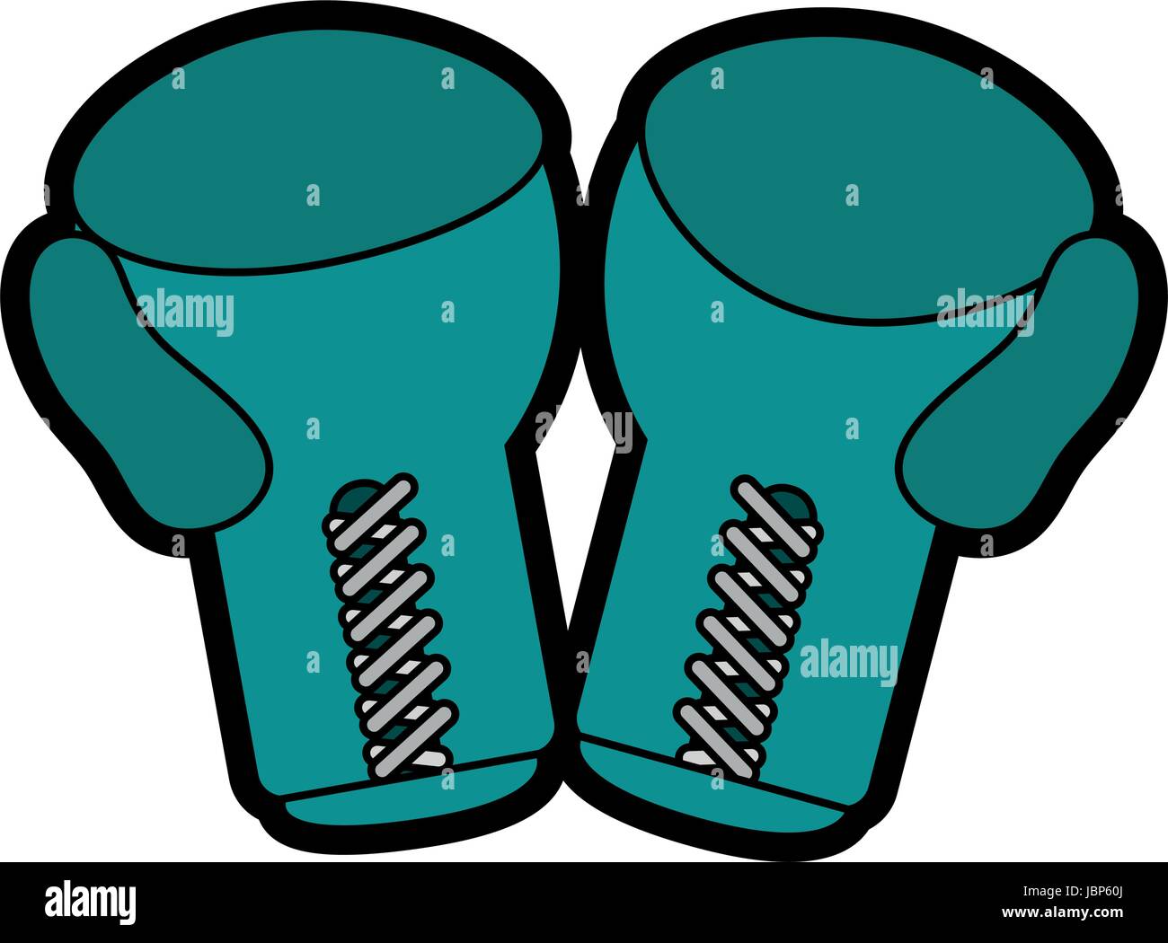 boxing gloves sport flat Stock Vector Image & Art - Alamy