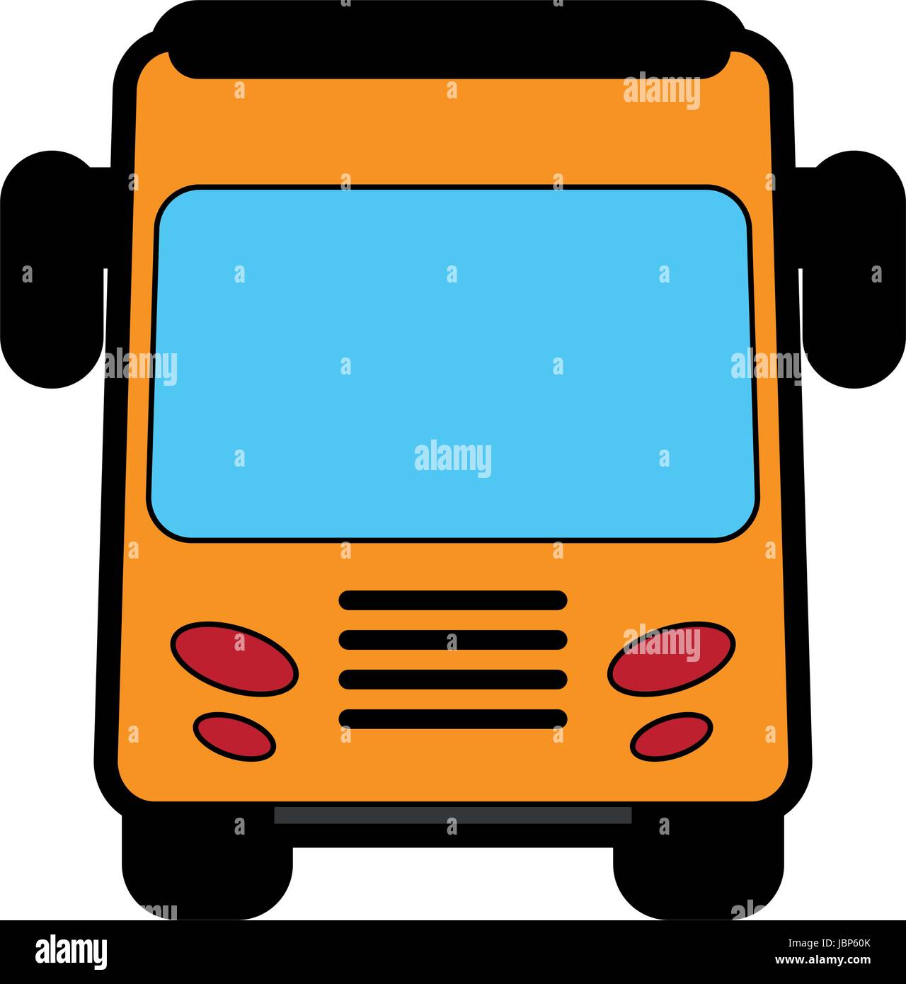 bus flat illustration Stock Vector Image & Art - Alamy