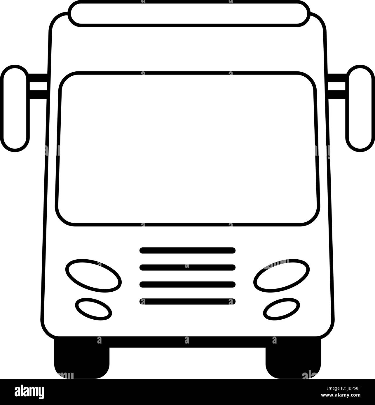 bus flat illustration Stock Vector Image & Art - Alamy
