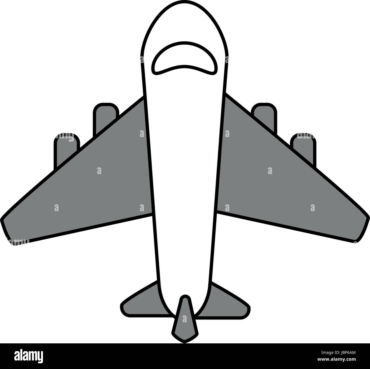 airplane flat illustration Stock Vector Image & Art - Alamy