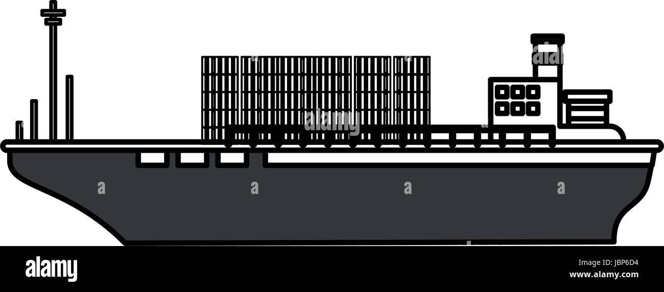 boat transport commodity illustration Stock Vector Image & Art - Alamy