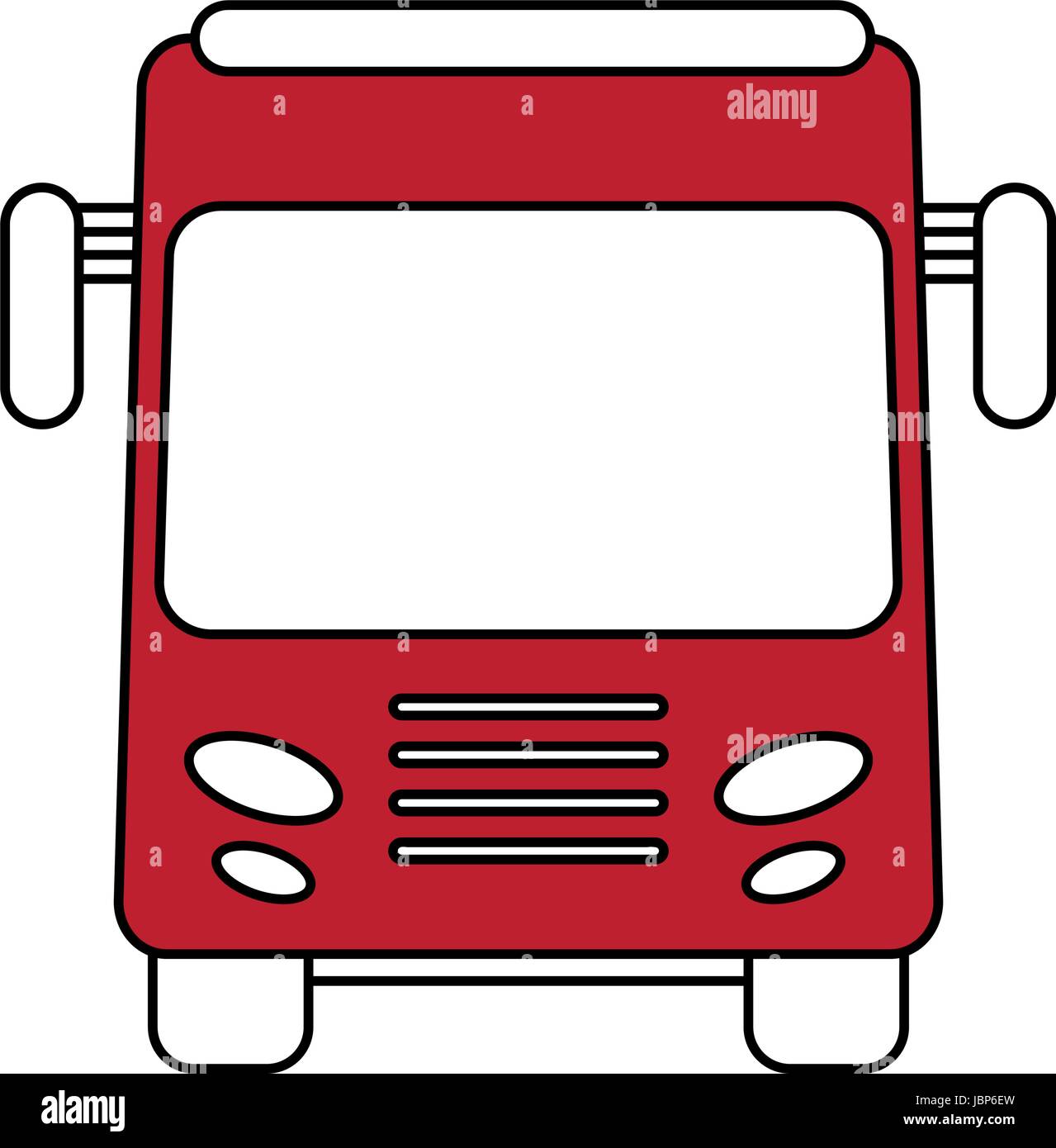 bus flat illustration Stock Vector Image & Art - Alamy