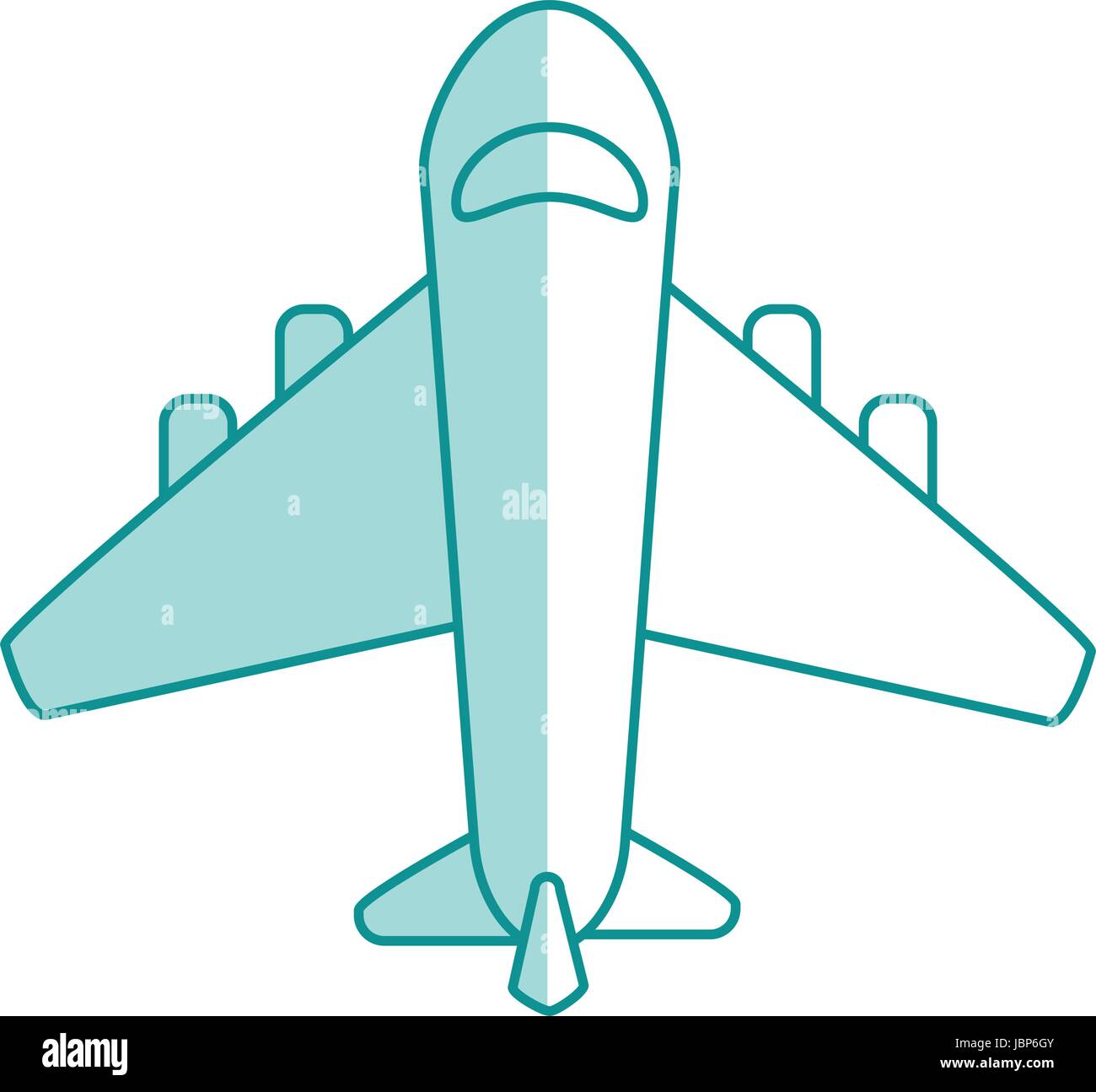 airplane flat illustration shadow Stock Vector Image & Art - Alamy