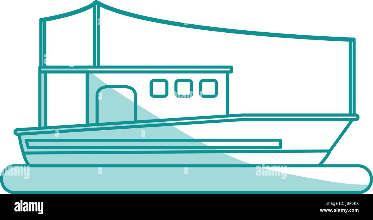 boat tourist illustration shadow Stock Vector Image & Art - Alamy