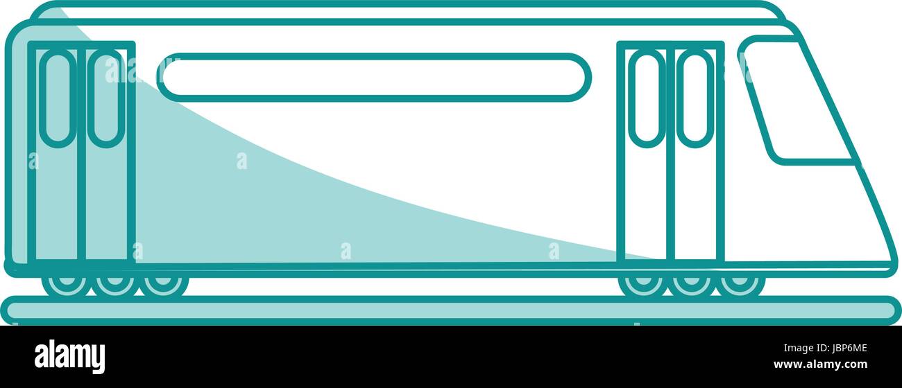 Train rail passenger transport shadow Stock Vector Images - Alamy