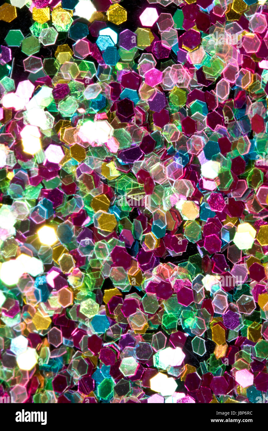 Glitter Bokeh Confetti On Black Background Stock Photo - Alamy