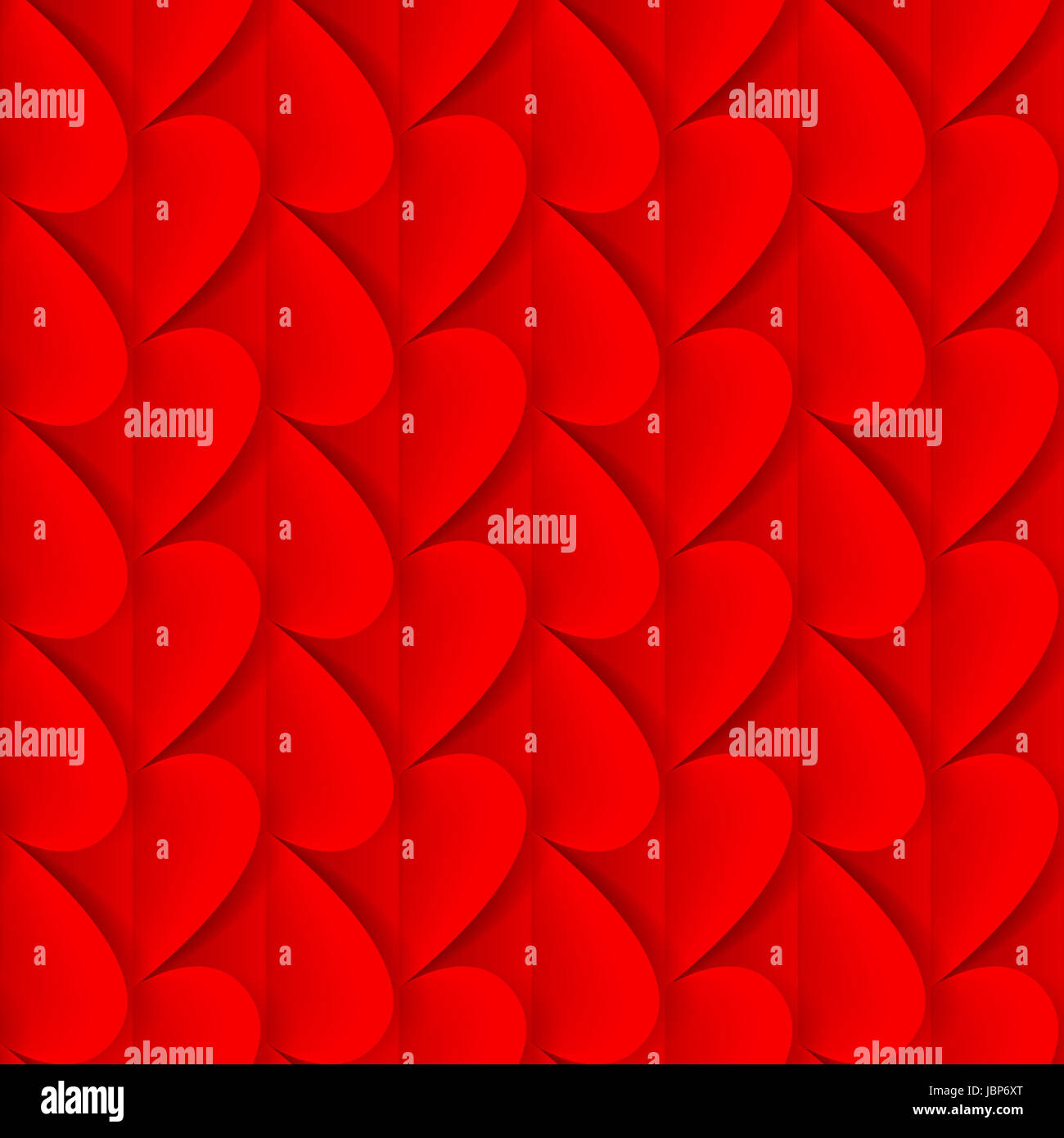 Romantic background made of folded red paper hearts Stock Photo - Alamy