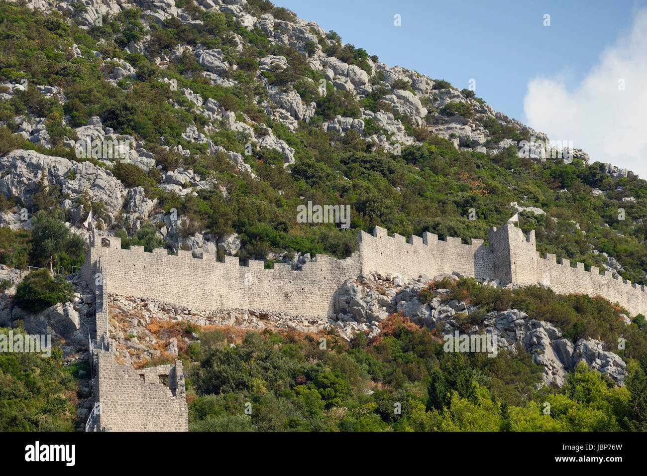 Great wall at Ston, Croatia Stock Photo - Alamy