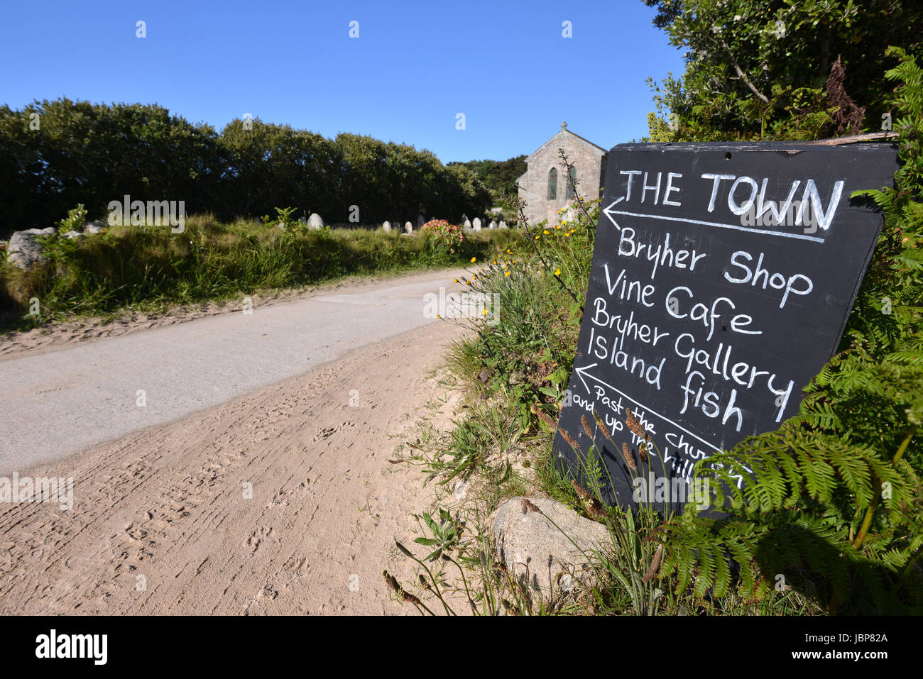 Bryher sign hi-res stock photography and images - Alamy