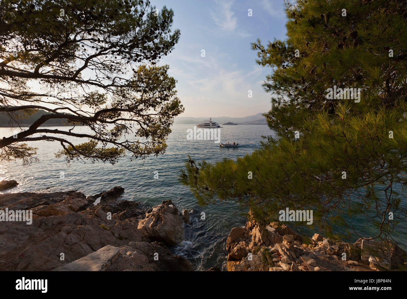 View of bay, Cavtat, Croatia Stock Photo - Alamy