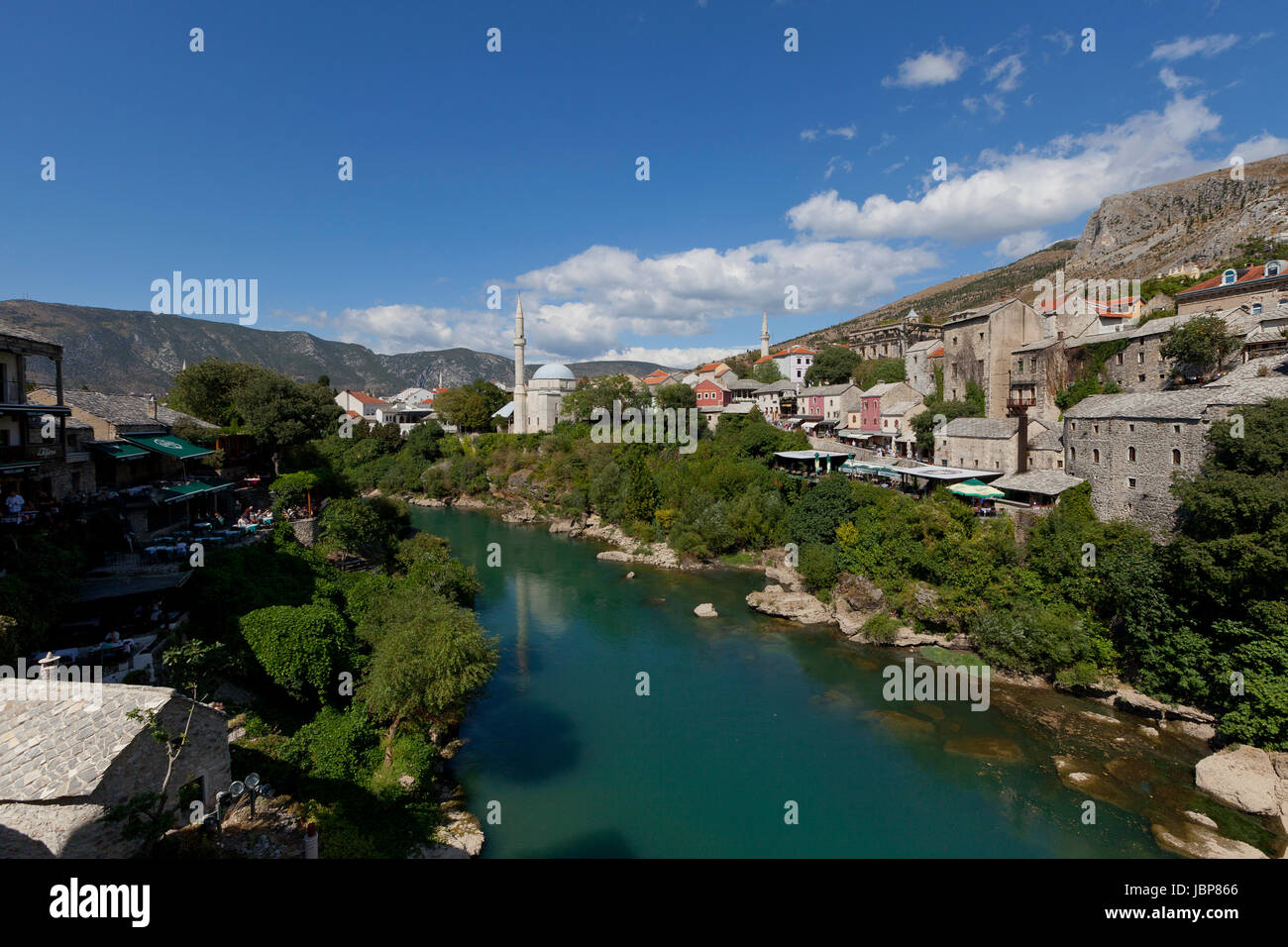 View of Mostar from near the famous bridge Stock Photo - Alamy
