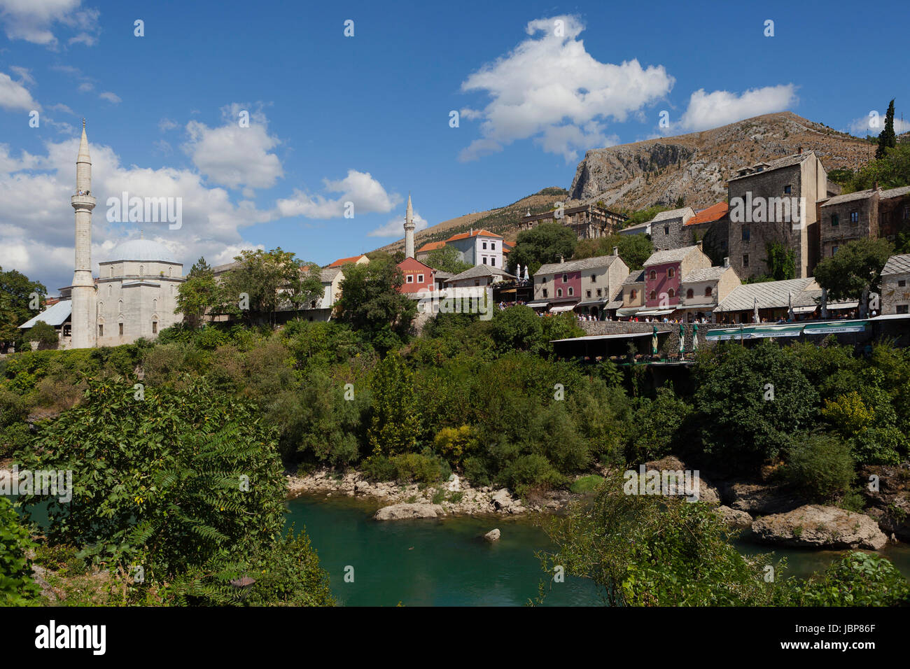 View of Mostar from near the famous bridge Stock Photo - Alamy
