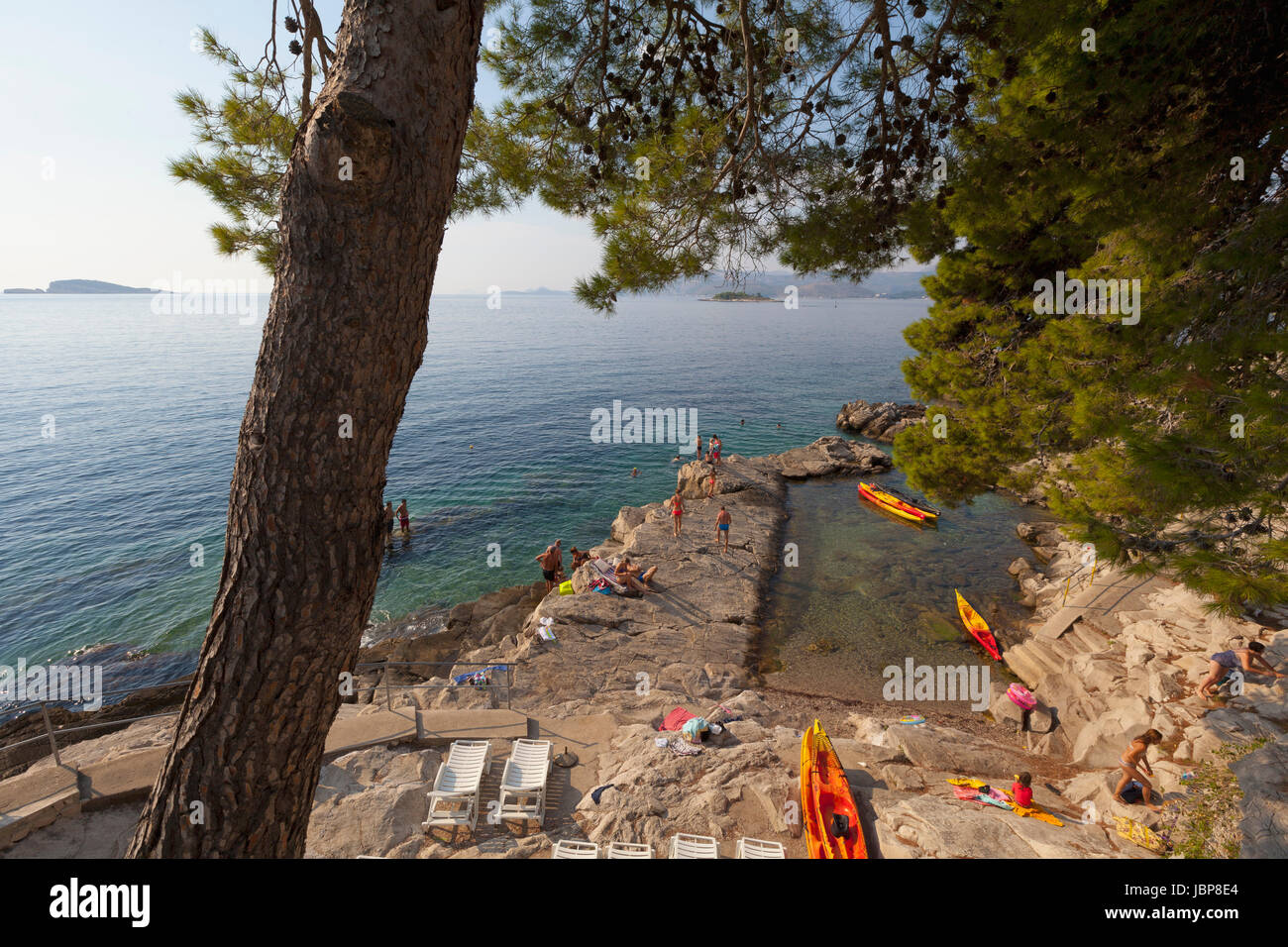 View of bay, Cavtat, Croatia Stock Photo - Alamy