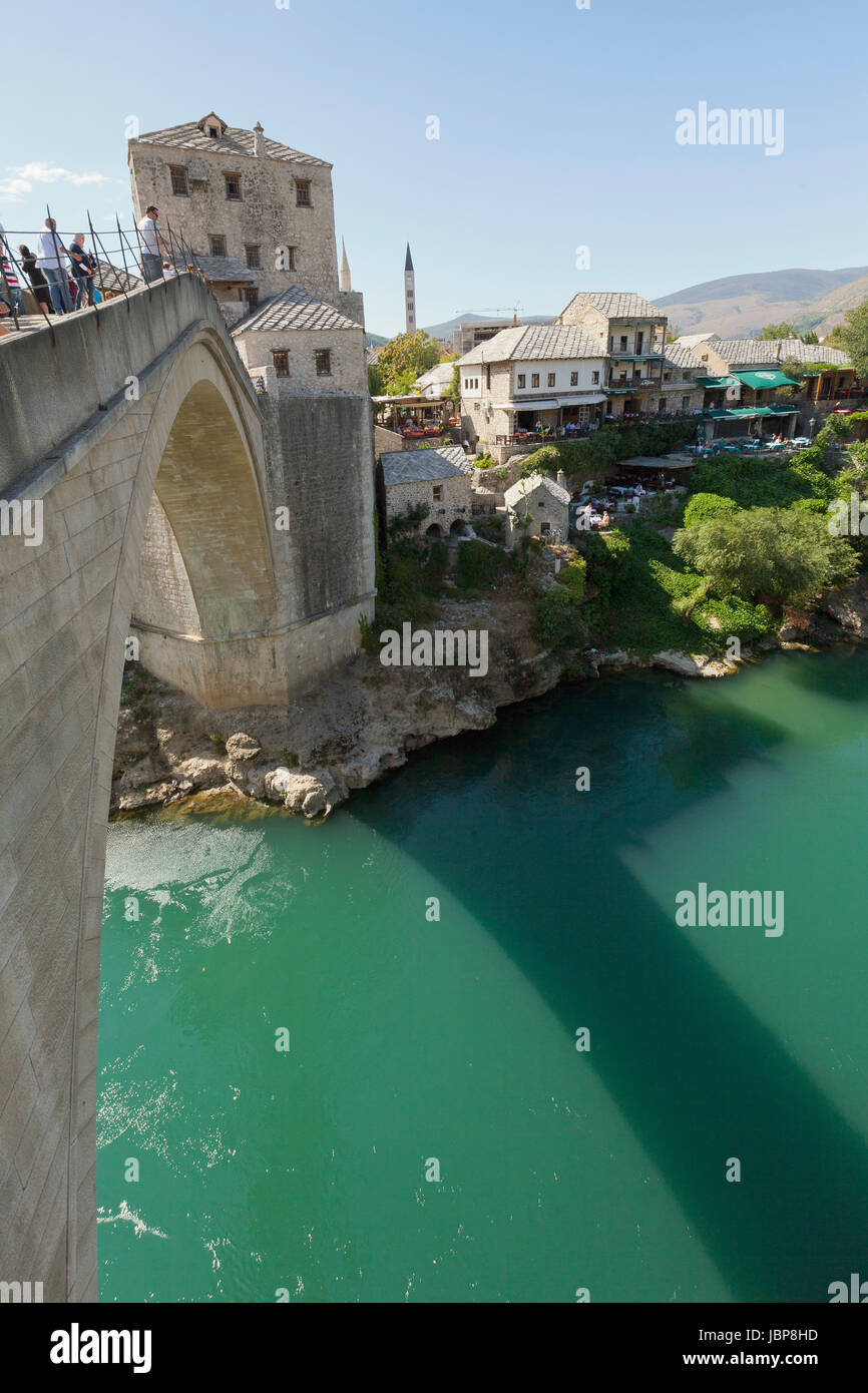 Mostar Bridge, rebuilt after the Balkans War Stock Photo - Alamy