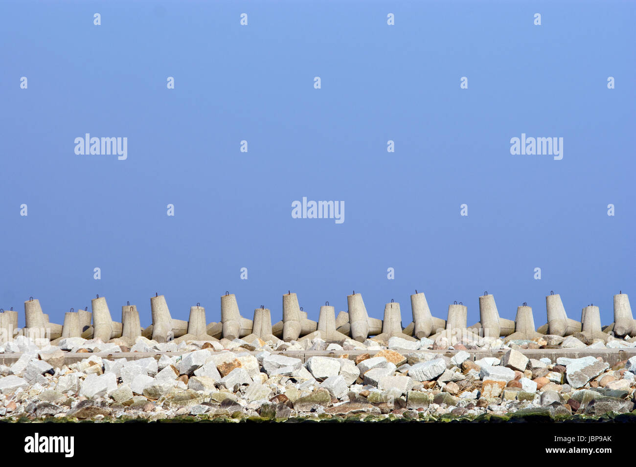 Breakwater. Sea wall for protect the beach Stock Photo - Alamy