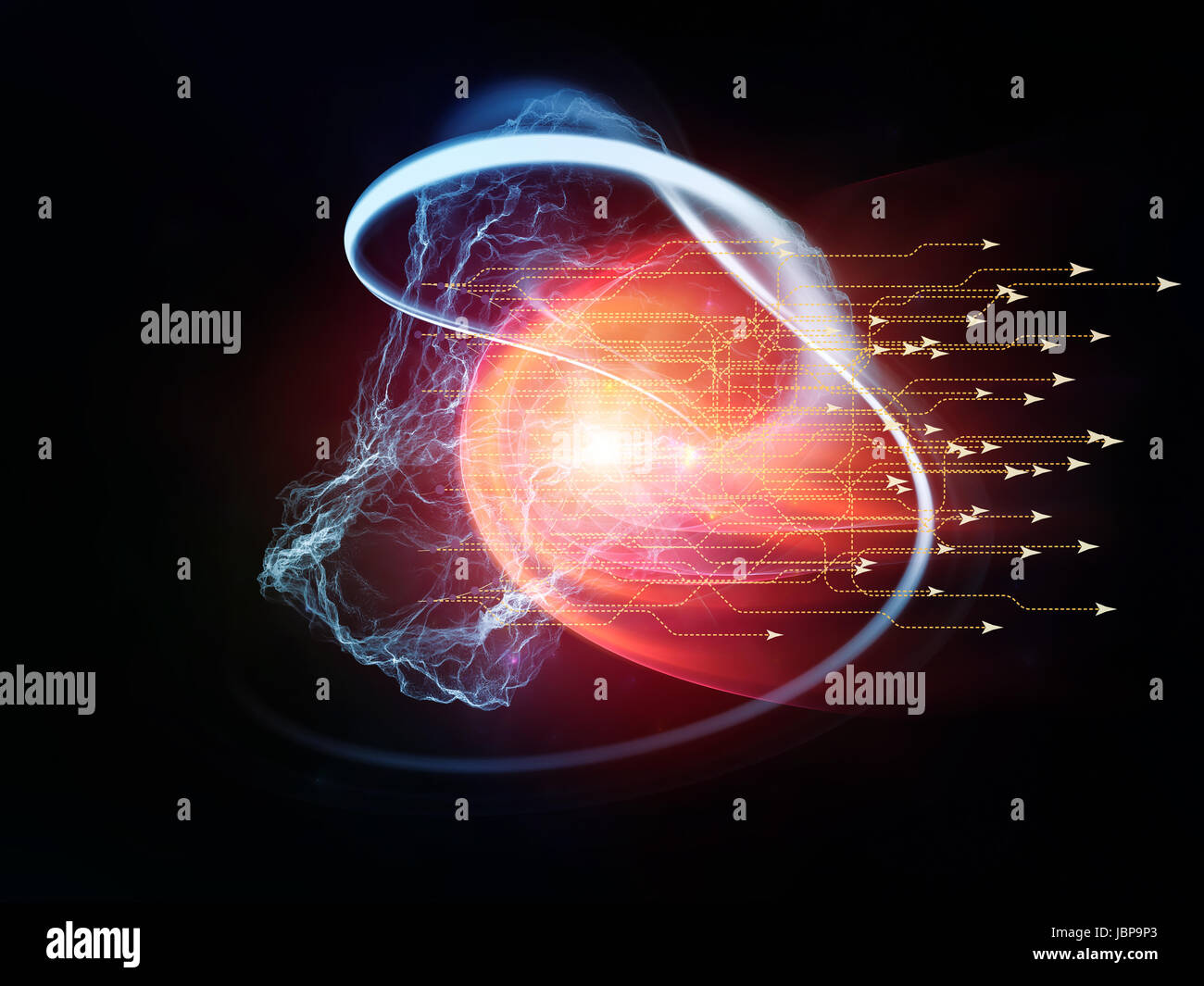 Conceptual Particle series. Background design of fractal and conceptual ...