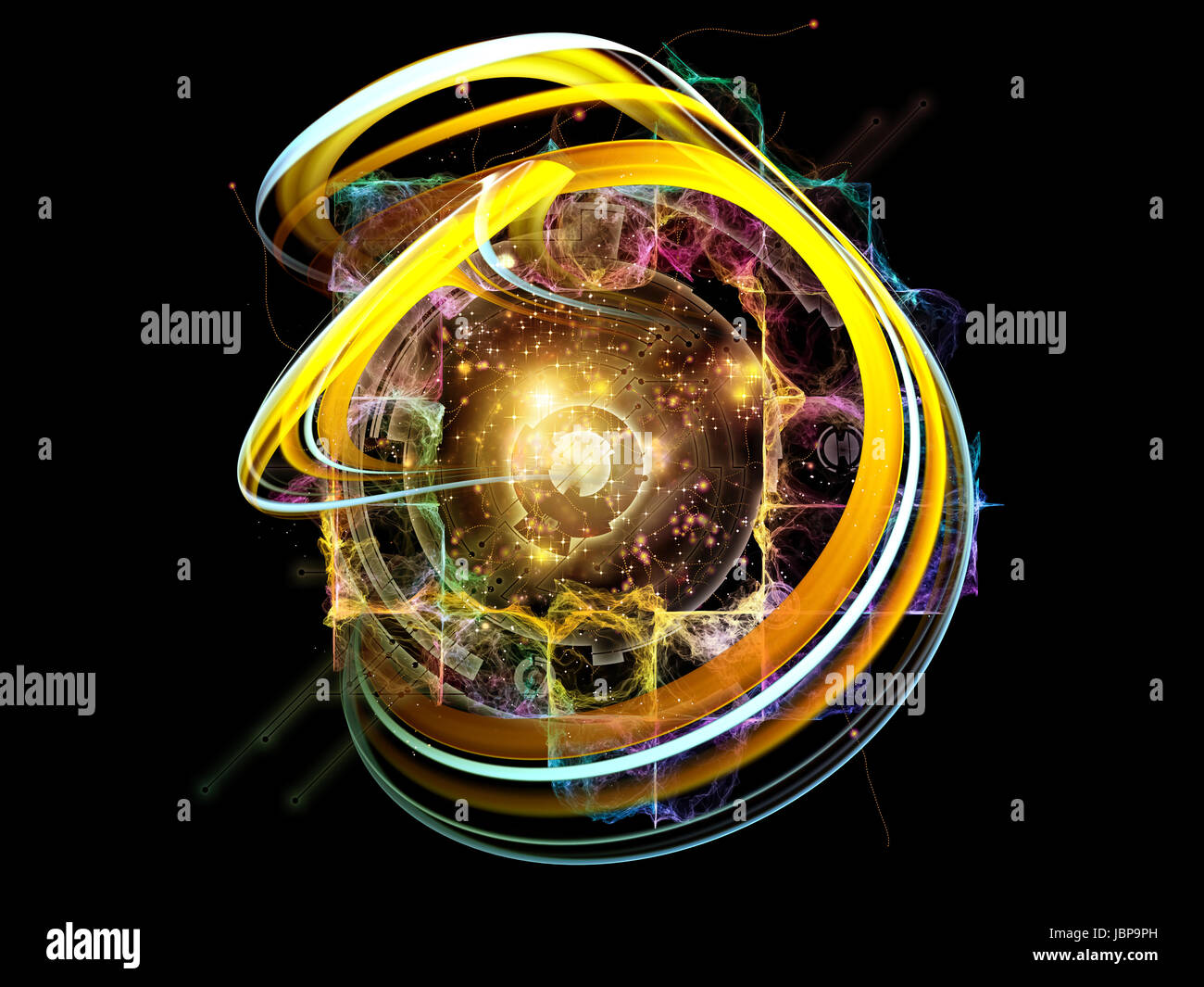 Conceptual Particle series. Composition of fractal and conceptual ...