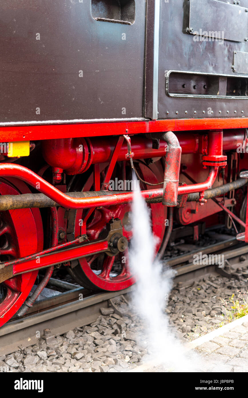 The technology of the steam locomotive Stock Photo - Alamy