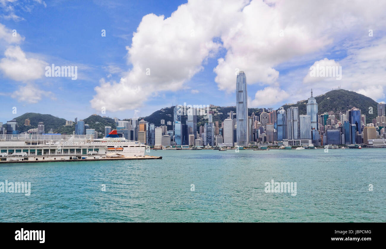 Hong Kong harbour at day Stock Photo - Alamy