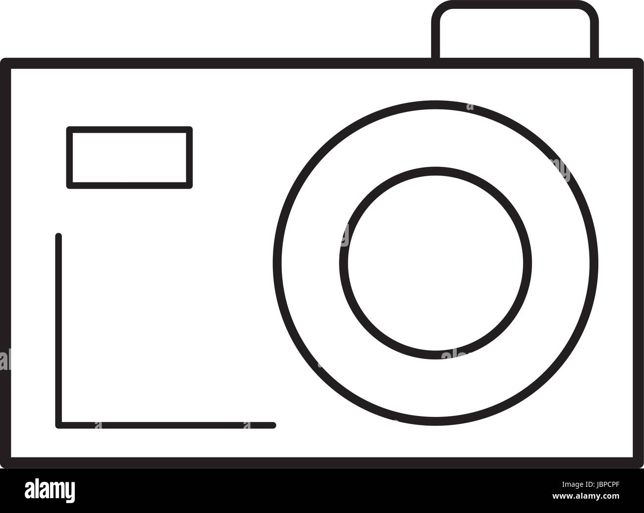 line digital camera to capture the nice moments Stock Vector Image ...