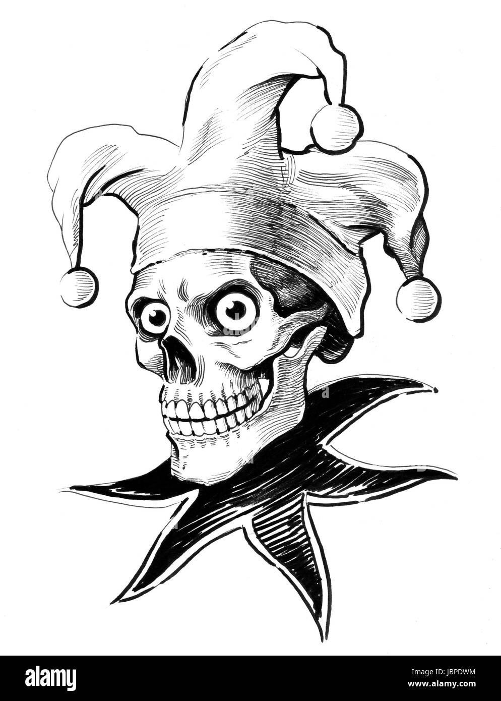 Joker skull hi-res stock photography and images - Alamy