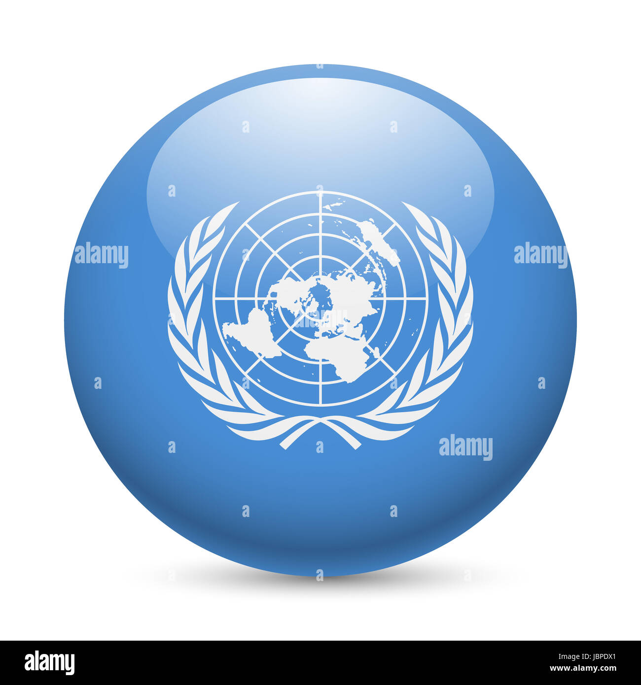 United nations flag button hi-res stock photography and images - Alamy