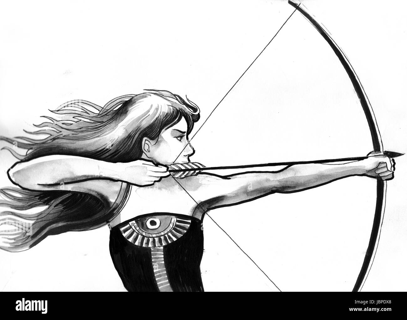 Cool Bow And Arrow Drawing