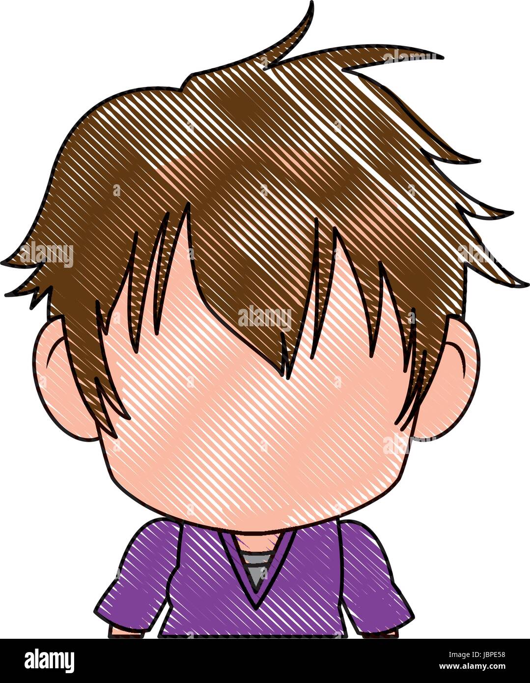 profile anime tennager faceless drawing Stock Vector Image & Art - Alamy