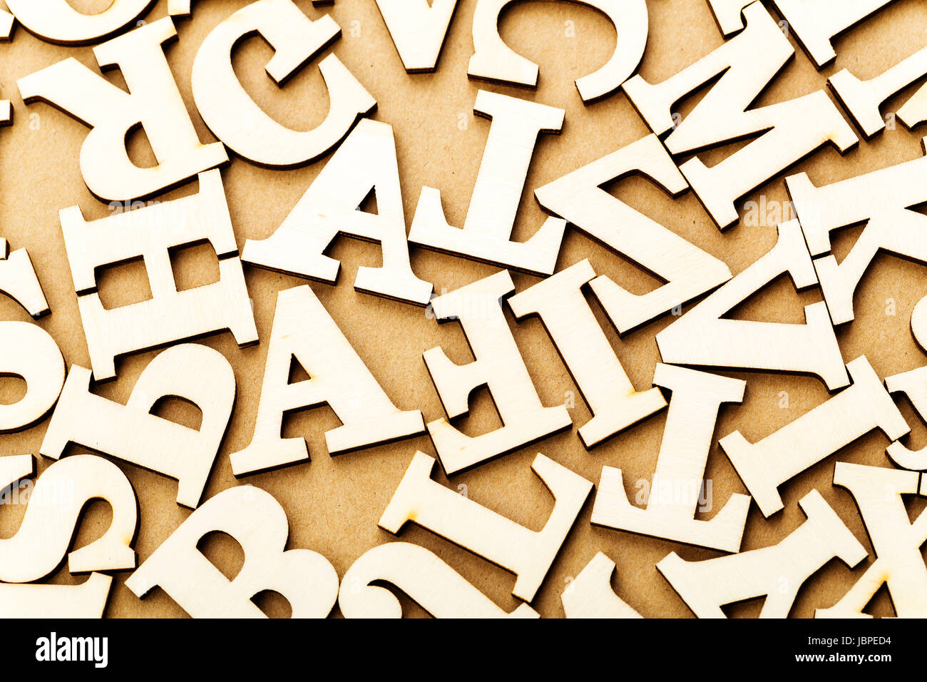 Random wooden letter Stock Photo - Alamy