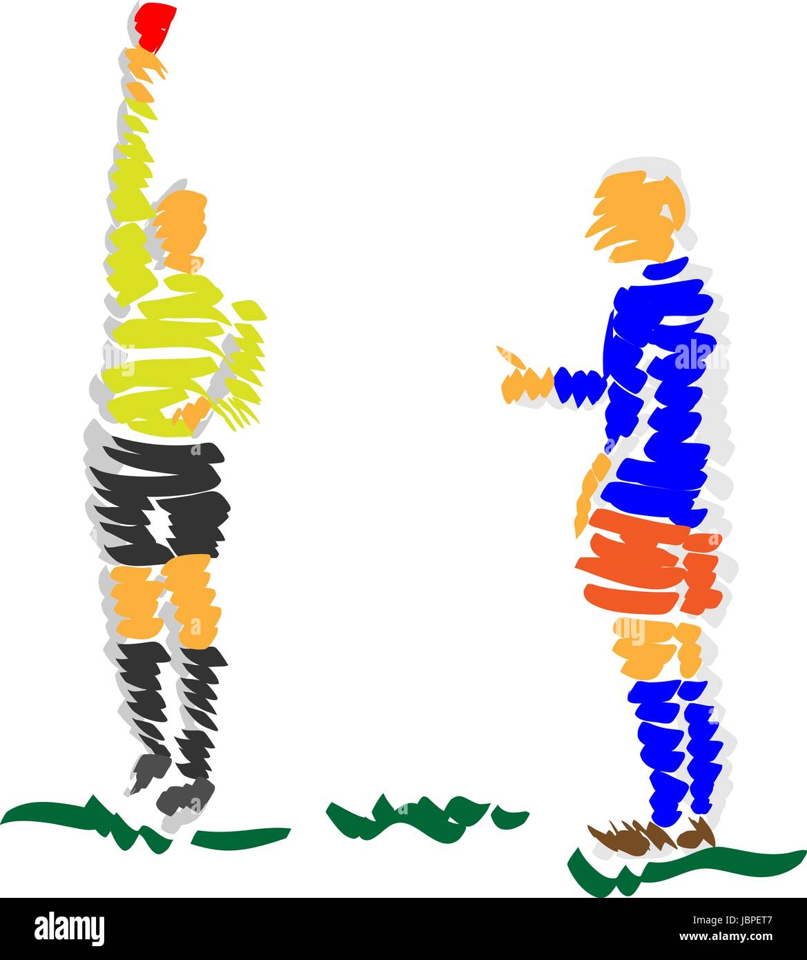vector - abstract design soccer referee - isolated on background Stock ...