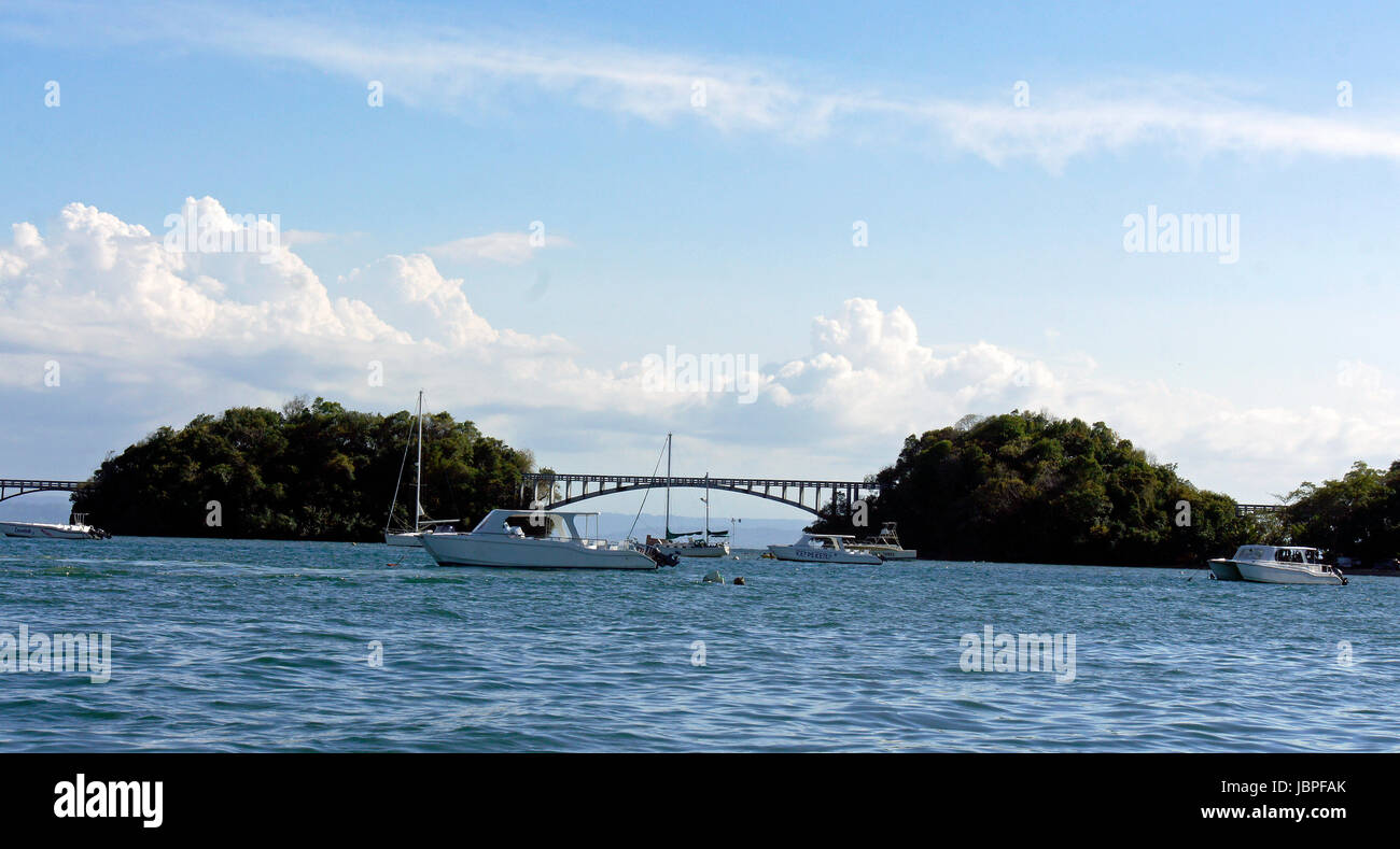 bridge of samana in dominican republic Stock Photo - Alamy