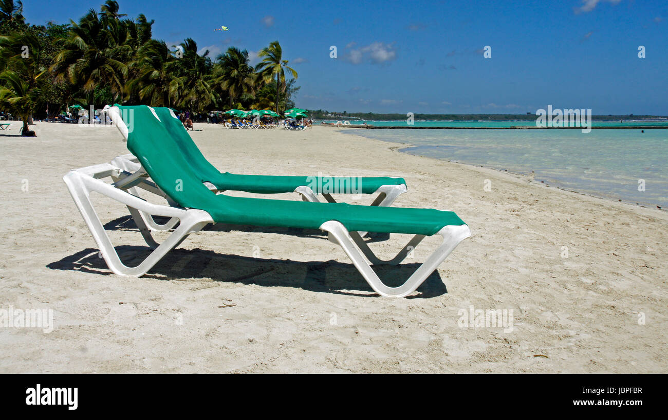 caribbean beach of baca chica Stock Photo - Alamy