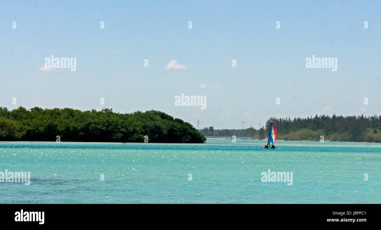 caribbean beach of baca chica Stock Photo - Alamy