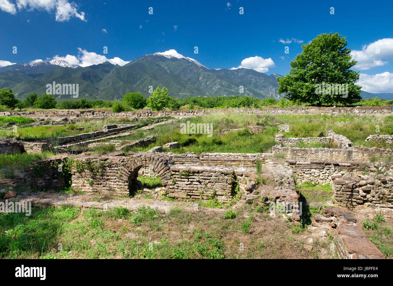 Ancient ruins in Dion, Greece Stock Photo - Alamy