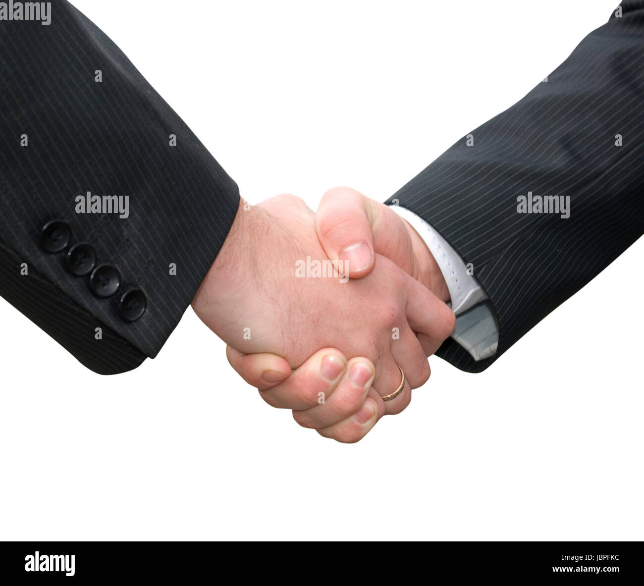 handshake on a white background Stock Photo - Alamy