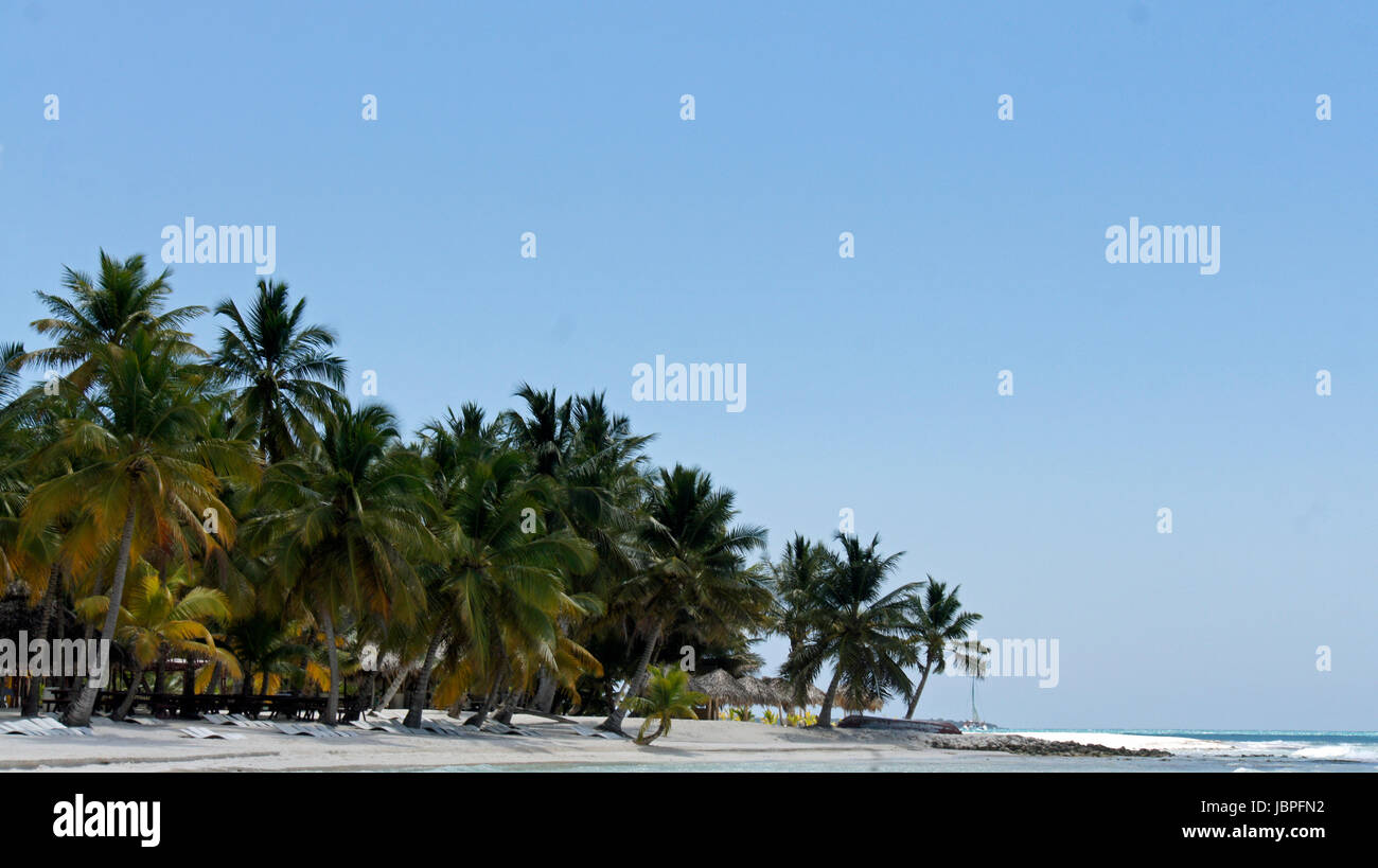 real caribbean paradise saona island Stock Photo - Alamy
