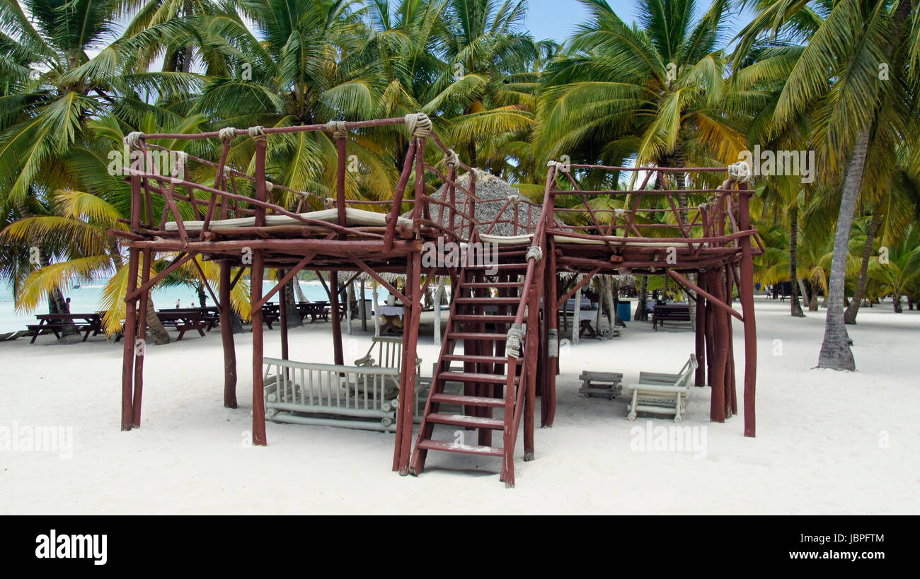 real caribbean paradise saona island Stock Photo - Alamy