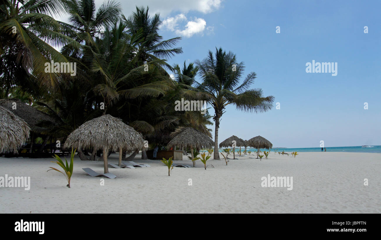 real caribbean paradise saona island Stock Photo - Alamy