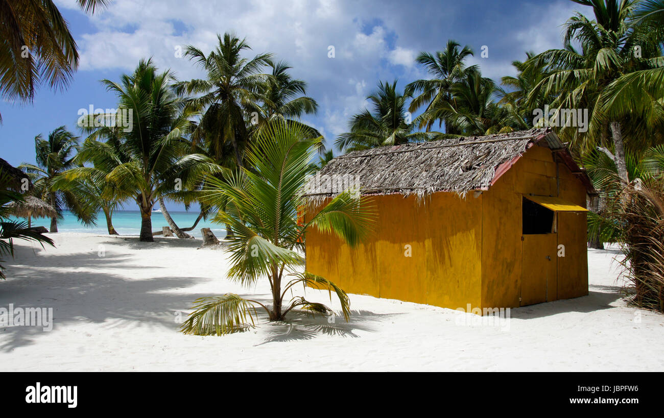 real caribbean paradise saona island Stock Photo - Alamy