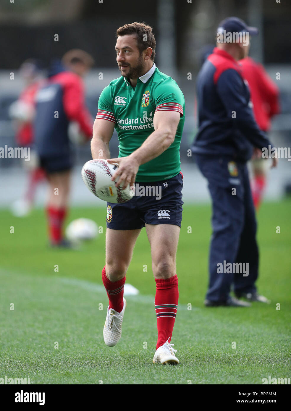 Lions Greig Laidlaw during the captain's run at Forsyth Barr Stadium ...