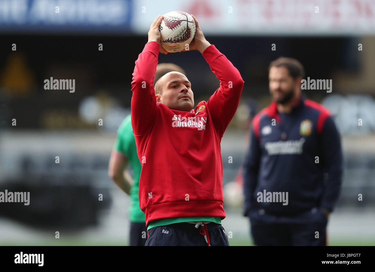 Lions Rory Best during the captain's run at Forsyth Barr Stadium ...
